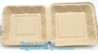 China Compostable Dinnerware Corn Starch Biodegradable Meat / Cake / Rectangular Tray for sale