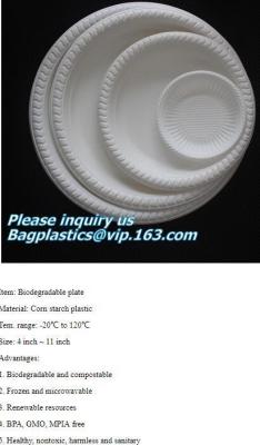 China spoon, folk, knife, tray, disposable plate deli tray, biodegradable breakfast tray, Biodegradable Disposable Food Tray for sale