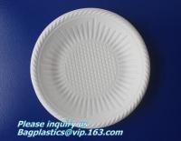 China spoon, folk, knife, tray, disposable plate deli tray, biodegradable breakfast tray, Biodegradable Disposable Food Tray for sale