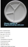 China spoon, folk, knife, tray, disposable plate deli tray, biodegradable breakfast tray, Biodegradable Disposable Food Tray for sale