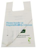 China ECO-friendly high quality compostable towel Packing bags with customized design, t shirt Compostable plastic bag for sale