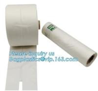 China Eco-friendly compostable LDPE transparent frozen flat food bags on roll, Biodegradable Plastic T Shirt Food Bag Composta for sale