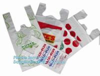 China Biodegradable White Trash Bags Compostable Food Waste Bags, cornstarch 100% biodegradable compostable bags on roll for f for sale