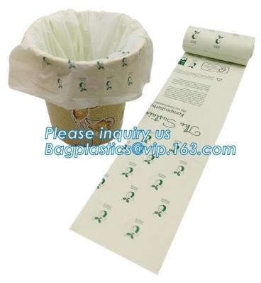 China 100% Compostable Vest Carrier Plastic Biodegradable Shopping Bag with EN13432 Certificated, compostable bags for superma for sale