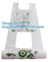 China compostable supermarket star seal flat bag on roll for food, 100% compostable custom colourful printed gusset plastic pe for sale