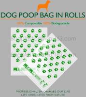 China Earth-Friendly Dog Waste Bag Poop Bags Custom Printed Wholesale Biodegradable Pet Dog Poop Bag for sale