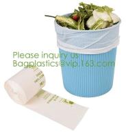 China Wholesale Cornstarch 100% biodegradable and Compostable Custom T-shirt Shopping Packaging Bag On Roll,bagplastics bageas for sale