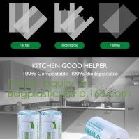 China Custom Printing Corn Starch Biodegradable Compostable Plastic Bag,Thank You Bags Durable Cornstarch PLA Compostable T-sh for sale