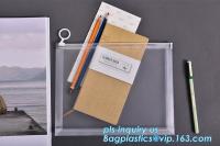 China plastic Zippered Envelope Zip lockkk Waterproof PP Bags Seamless Slider Closure Storage Pouch for A4 Paper,Magazine,Memo for sale