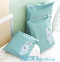 China Clear poly leakproof plastic slider zipper bags for packaging, slider zipper lock bag, Plastic Slider Top Zipper Bag for sale