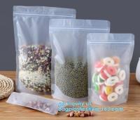 China poly zip bags leakproof plastic slider zipper bags for packaging, slider Zip lockkk printed pvc zipper bags, quad sealed sl for sale