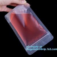 China poly zip bags leakproof plastic slider zipper bags for packaging, slider Zip lockkk printed pvc zipper bags, quad sealed sl for sale