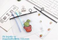 China slider zipper pvc pouch clear vinyl pvc Zip lockkk bag, water proof cosmetic vinyl PVC/EVA slider zipper plastic bags for sale