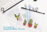 China slider zipper pvc pouch clear vinyl pvc Zip lockkk bag, water proof cosmetic vinyl PVC/EVA slider zipper plastic bags for sale