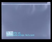 China Slider zipper Clear pvc bag for package Vinyl transparent pvc bag cosmetic packing, Slider Zipper Cosmetic Makeup Bag for sale