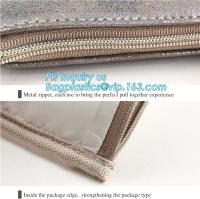 China student stationery transparent plastic slider zipper bag, Eco-friendly Slider Zipper Flat Plastic Bag For Document or Sw for sale