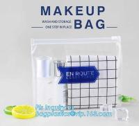 China student stationery transparent plastic slider zipper bag, Eco-friendly Slider Zipper Flat Plastic Bag For Document or Sw for sale