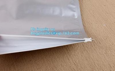 China laminated multiple layer plastic aluminum foil bag side gusset pet food bag with slider Zip lockkk, Customized Printing Sta for sale