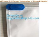 China Zipper Aluminum Child Proof Zipper Bags Moisture Resistant Medication Tablets For Kids Zipper Aluminum Child Proof Zippe for sale