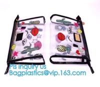 China matt frosted PVC slider zipper bag plastic bag with zipper/pvc zipper lock slider bag/resealable pvc slider zip poly bag for sale