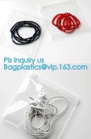 China Zip lockkk plastic waterproof bag for swimsuit, slider pvc packing bag for shampoo promotion, Zipper slider clear shopping for sale