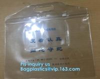 China PVC EVA vinyl slider top zipper bag for skin care sets, Holographic Laser PVC Slider Zipper Hand Bag For Summer, bottom for sale