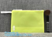 China pvc zipper bag for cosmetics, slider biodegradable zipper bag, Portable PVC Plastic Bag Transparent PVC Bag With handle for sale