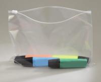 China Zipper Plastic bag for nail clipper Packing, slider zipper on top side gusset pvc packaging pouch, promotional prices sl for sale