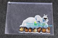 China Vinyl PVC Bags Storage Makeup Pouch , Zip lockkk Slider Bags Vinyl for sale