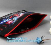 China Trim PVC Cosmetic Bag Waterproof Slider Gusset Zipper Makeup Case Pouch Holographic for sale
