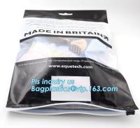 China slider zipper bag/transparent zip lock plastic packing bag for file,garment,scarf, reclosable plastic slider zipper bag for sale