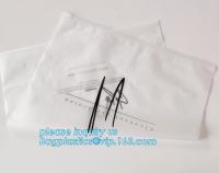 China Custom Print Soft Matte CPE Swimwear Clothes Package Slider Zipper Wet Bag,Eco-friendly Transparent swimwear packaging e for sale