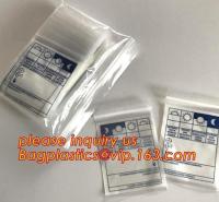 China Eco friendly biohazard medicine Zip lockkk bag, FDA LDPE Materials Medical using Zipper Bags Plastic Zip lock bags with own for sale