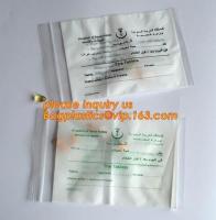 China Eco friendly biohazard medicine Zip lockkk bag, FDA LDPE Materials Medical using Zipper Bags Plastic Zip lock bags with own for sale