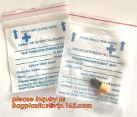 China Medical Zipper Bag/LDPE Medical zipper bag/Medicine zipper Bag, writable medical Zip lockkk pills capsule packaging bag zip for sale