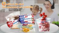 China Grip Self Press Seal Zip Lock Plastic Bags with Red Side, Self Resealable Mini Grip Poly Plastic Clear Bags All Sizes for sale