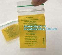 China Factory custom color small red / pink / green / yellow / blue resealable Zip lockkk bag for decorations, bagplastics, bageas for sale