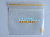 China Plastic Custom Printed Zip lockkk Plastic Bags Zip lockkk Bag For Packing Spare Part, yellow line, red line, red zip, yellow zi for sale
