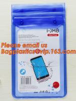 China Custom printed phone accessories plastic pvc zipper bag, PVC Waterproof Phone Pouch,Phone Waterproof Bag With A Luminous for sale