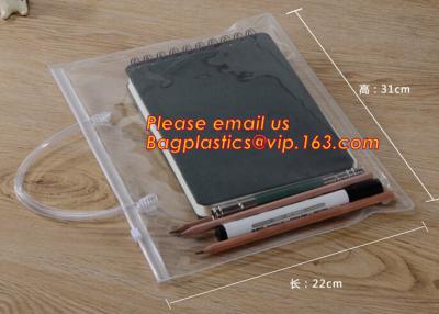 China Simple clear Plastic PVC A4 file bag with zipper, pvc Zip lockkk file bag, Custom PP A4 File Bag Document Bag Plastic Zippe for sale