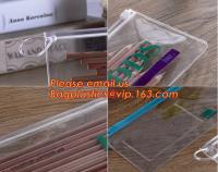 China document pouch clear pvc file holder zipper lock file bag OEM, Colorful Printing PVC Document File Bag With Zipper for sale