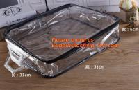 China Eco-friendly wholesale travel cosmetic bag clear zipper pvc cosmetic bag for women for sale
