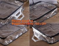 China Eco-friendly wholesale travel cosmetic bag clear zipper pvc cosmetic bag for women for sale