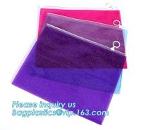 China PVC A3 Document bags, file bags,stationery within mesh PVC clear plastic packaging waterproof zipper document bag/ durab for sale