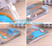 China waterproof water resistant pvc file folder bill bag note bag document bag A4,stationery within mesh PVC waterproof zippe for sale