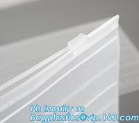 China Frosted surface easy to seal zipper file bag, stationary holder pack,transparent frosted A4/A5 bag, protable slider seal for sale