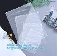 China Super quality soft customise plastic slider bikini swimsuit swimwear packing pvc clear bag,matte EVA swimwear package sl for sale