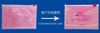 China Pink Shiny Black Cosmetic Zipper Bubble Bag Slider Padded Pouch,Customized Slider Bubble Bag, OEM Factory Price With Cus for sale
