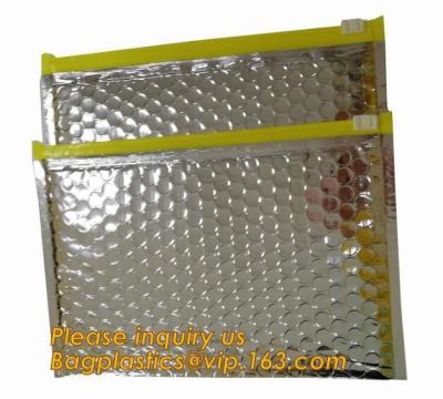 China Promotional inner package shipping slider bubble bag,Plastic clear bubble bag with zip lock slider zipper bagease pack for sale