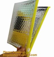 China Promotional inner package shipping slider bubble bag,Plastic clear bubble bag with zip lock slider zipper bagease pack for sale